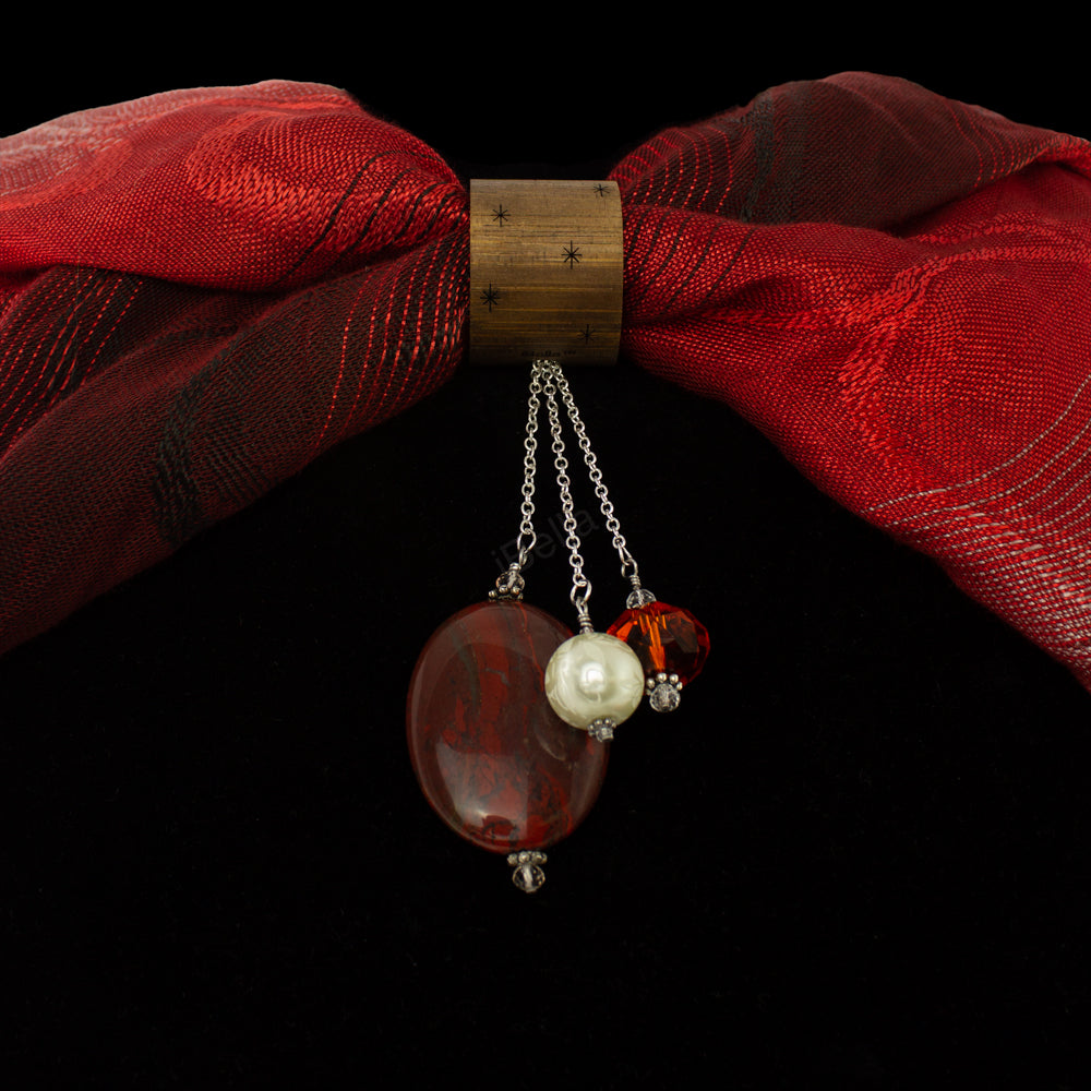 iBella® scarf slide jewelry set with interchangeable beads - Rendezvous ...